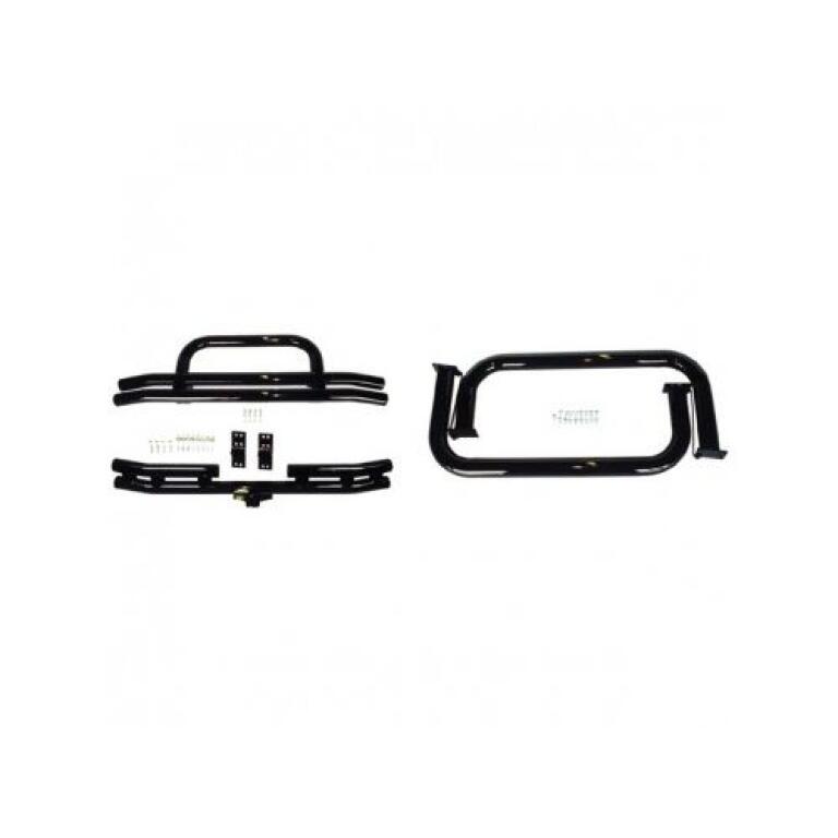 3 INCH TUBULAR BUMPER And SIDE STEP KIT BLACK 87-06 JEEP WRANGLER YJ/TJ ...