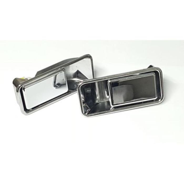 Exterior Left And Right Side Paddle Door Handle (for Half Doors) Chrome ...