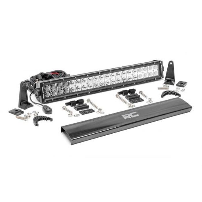 Rough Country Cree LED Lights Bar 20" Dual Row Chrome Series - Somar ...