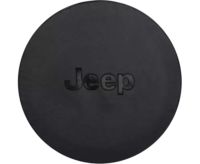 Black Denim Jeep Logo Tire Cover For P245/75 R16 Tires - Somar 4X4 ...